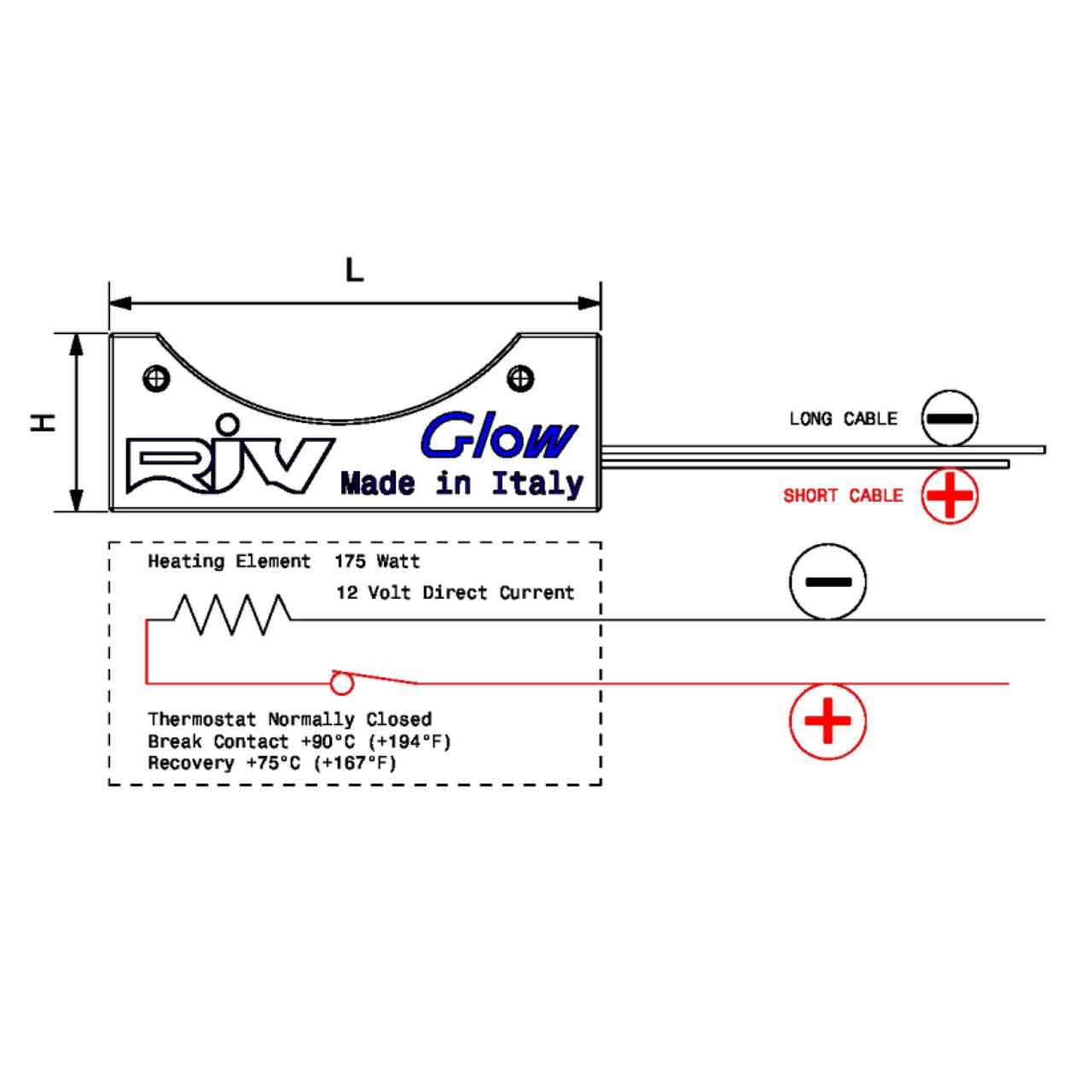 RIV Glow 4 in. 12V DC Electric Heating Block For Level Valves - John M ...