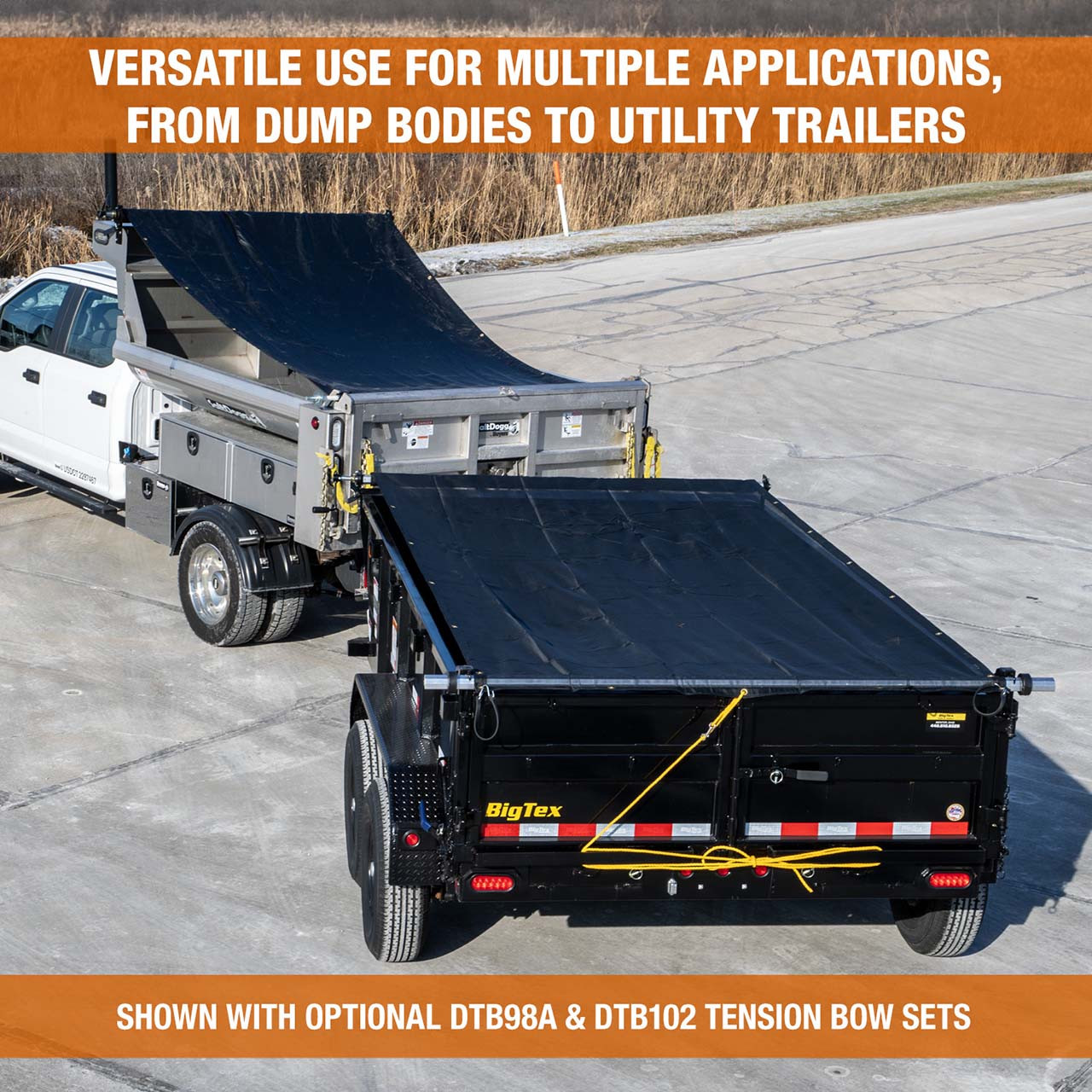 Buyers Products DTR Aluminum Tarp System W/ Solid Tarp - John M ...