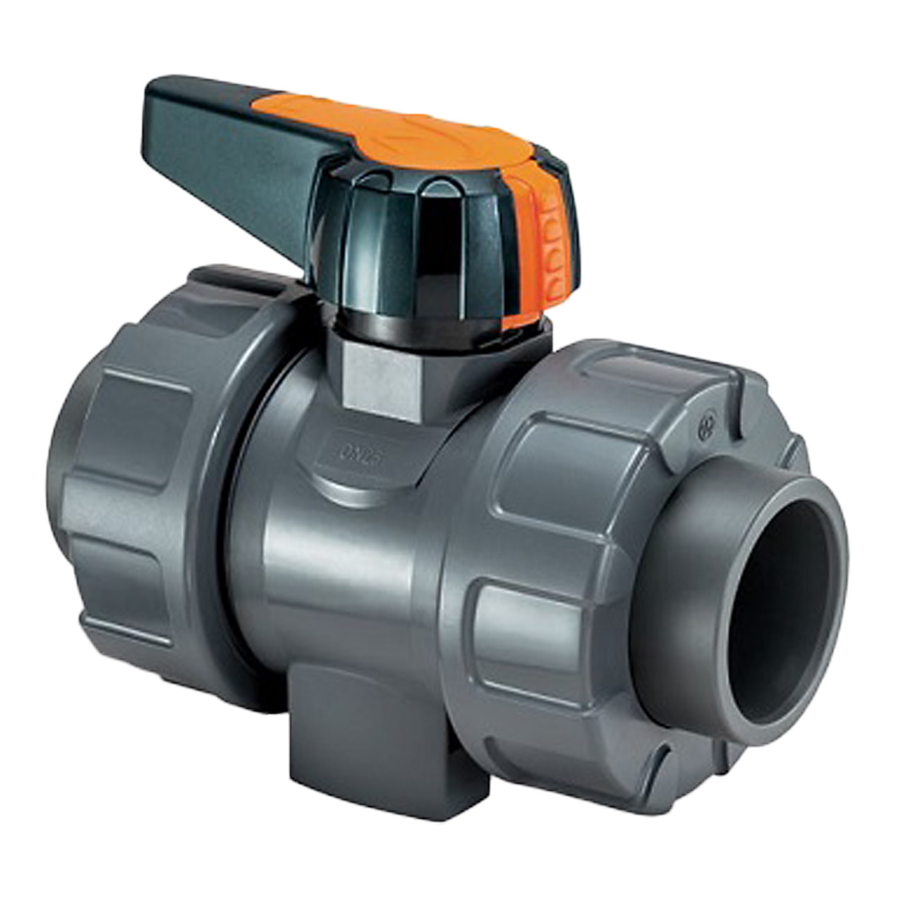 Chemline Plastics Type 25 True Union PVC Ball Valve w/ Locking Handle ...