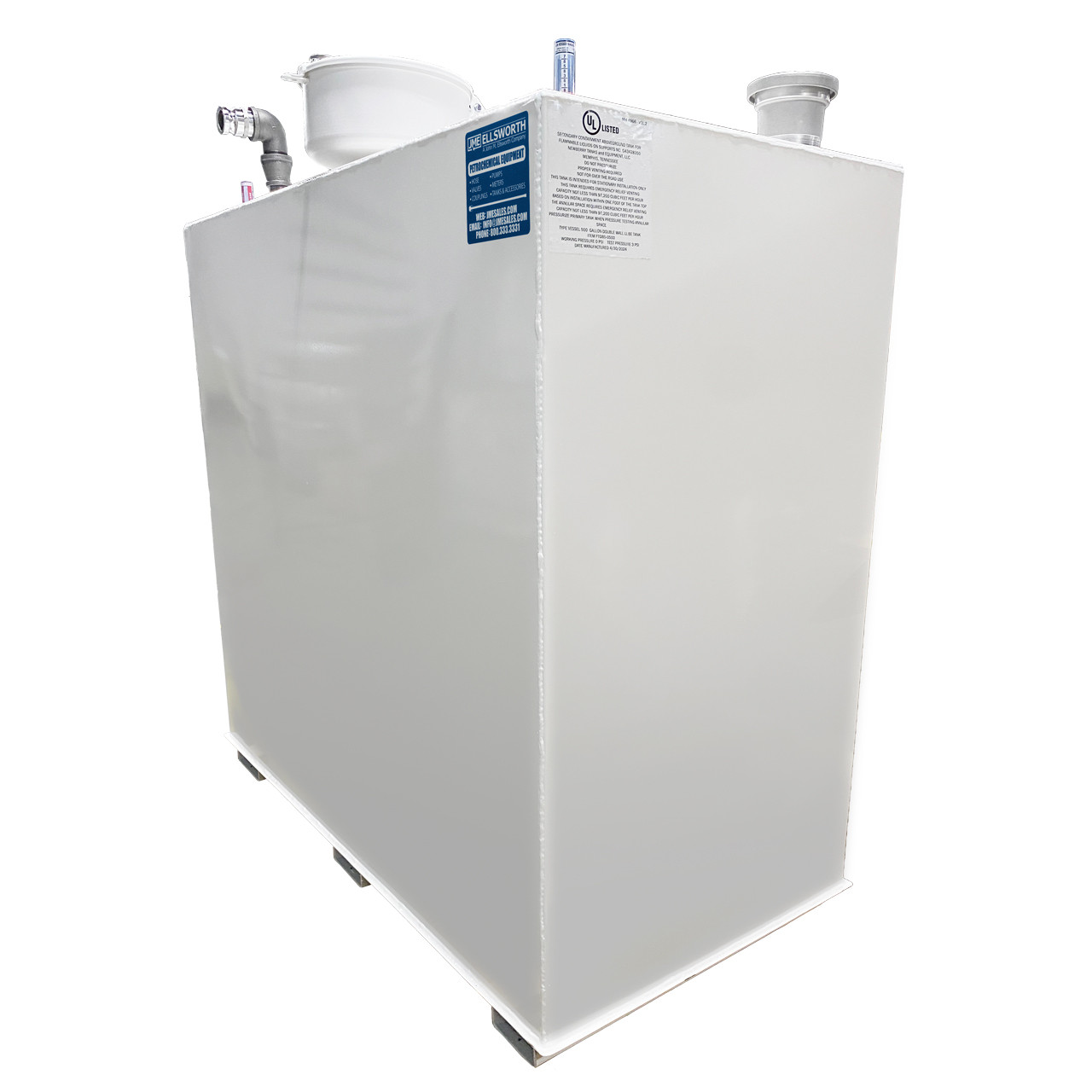 JME 500 Gallon Slim Double Wall Tank Package - Waste Oil - John M ...