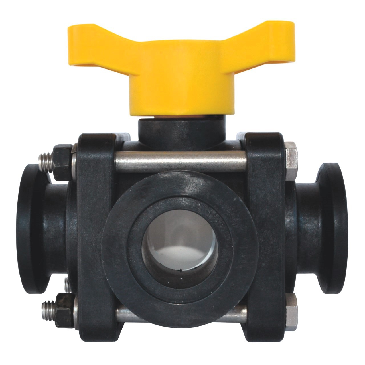 TerreMax MV220SL 2 in. Flange 150 PSI 3 Way Side Load Ball Valve - John ...