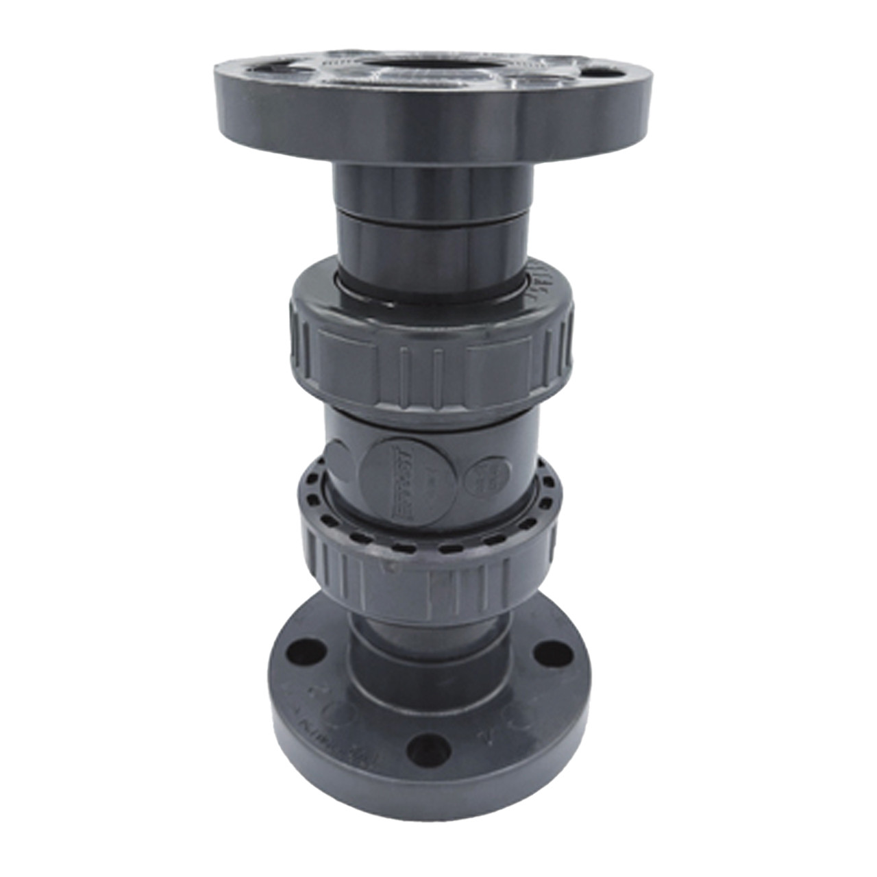 Chemline Plastics EC Series Ball Check Valve, PVC Body, EPDM O-Rings ...