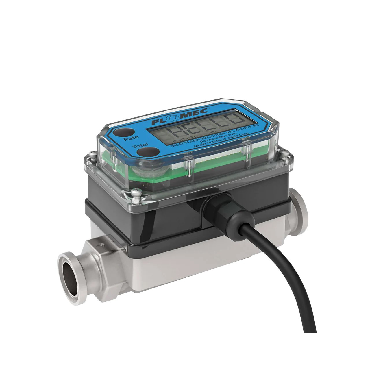 GPI G2S05T42GMX 1/2 in. NPT Industrial Stainless Steel Turbine Flow ...