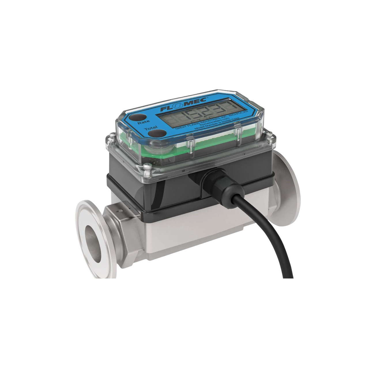 GPI G2S07T42GMX 3/4 in. NPT Industrial Stainless Steel Turbine Flow ...