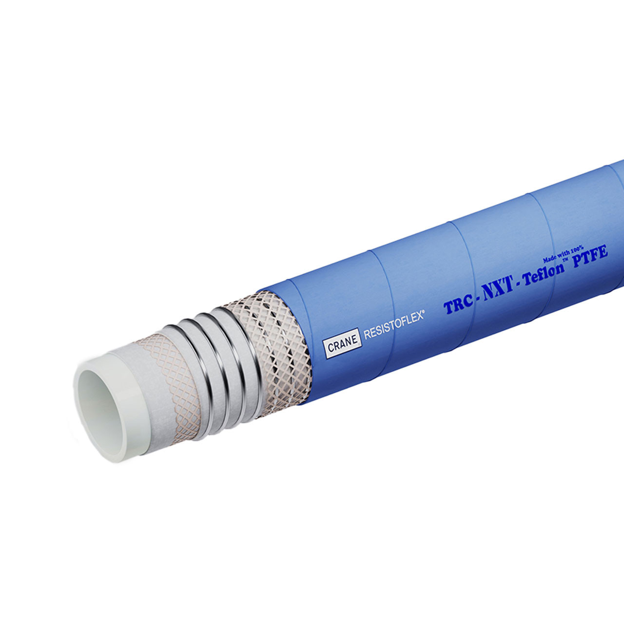 Resistoflex 1 in. TRC NXT PTFE Chemical Hose Assembly w/ Stainless ...