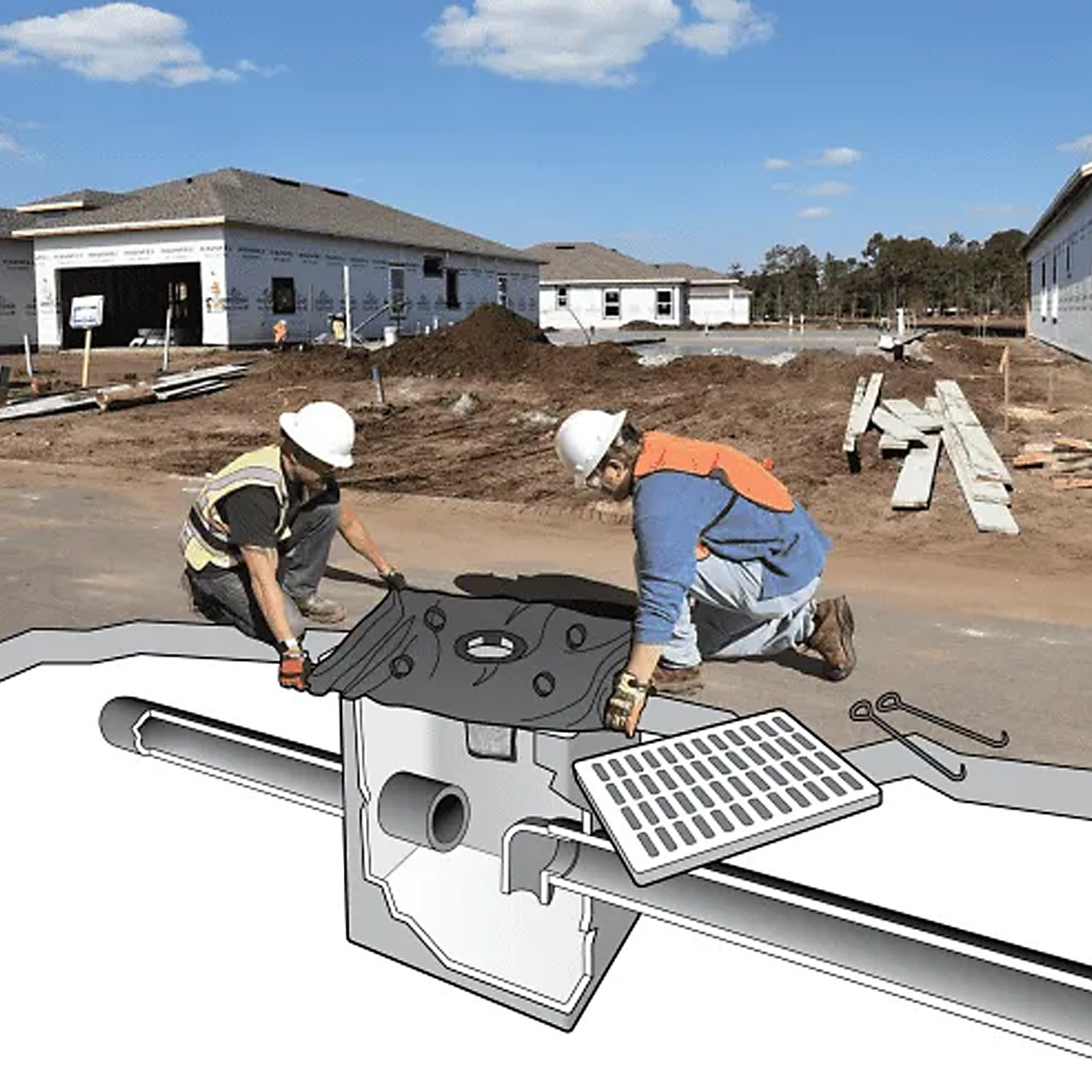 UltraTech Ultra-Drain Guard Reusable Filter w/ 4 Overflow Ports, Curb ...