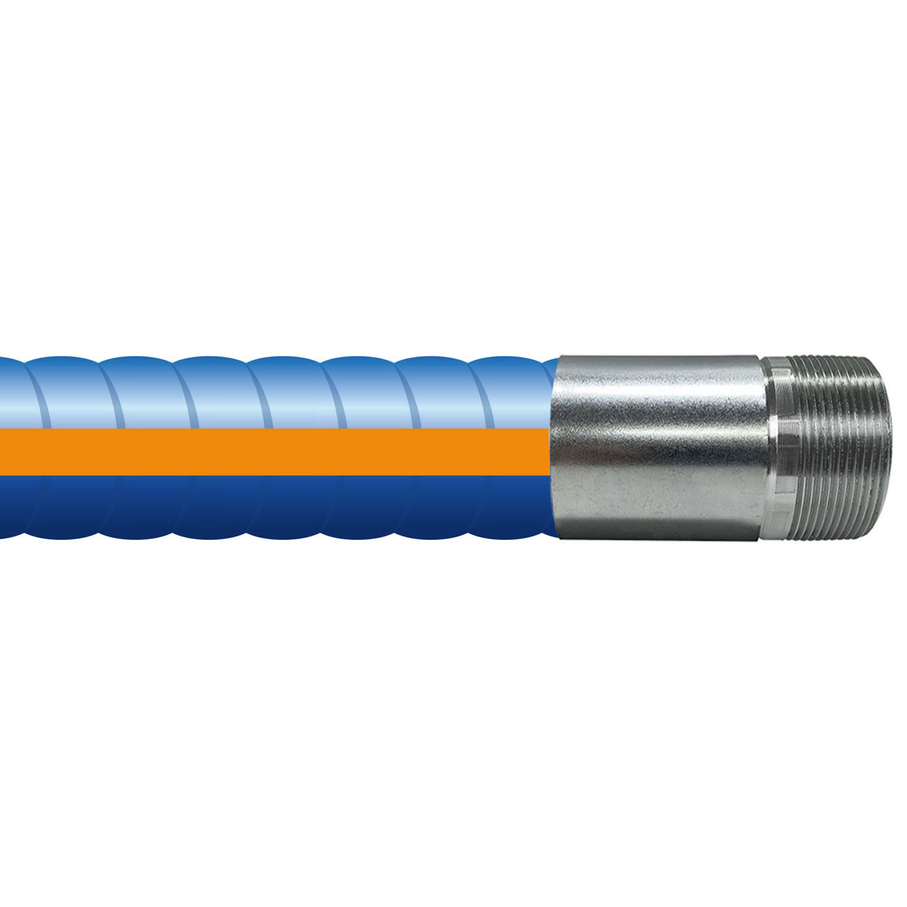 Gates 1 in. Chem Master Xtreme FEP 200SD Chemical Transfer Hose w/ Male ...