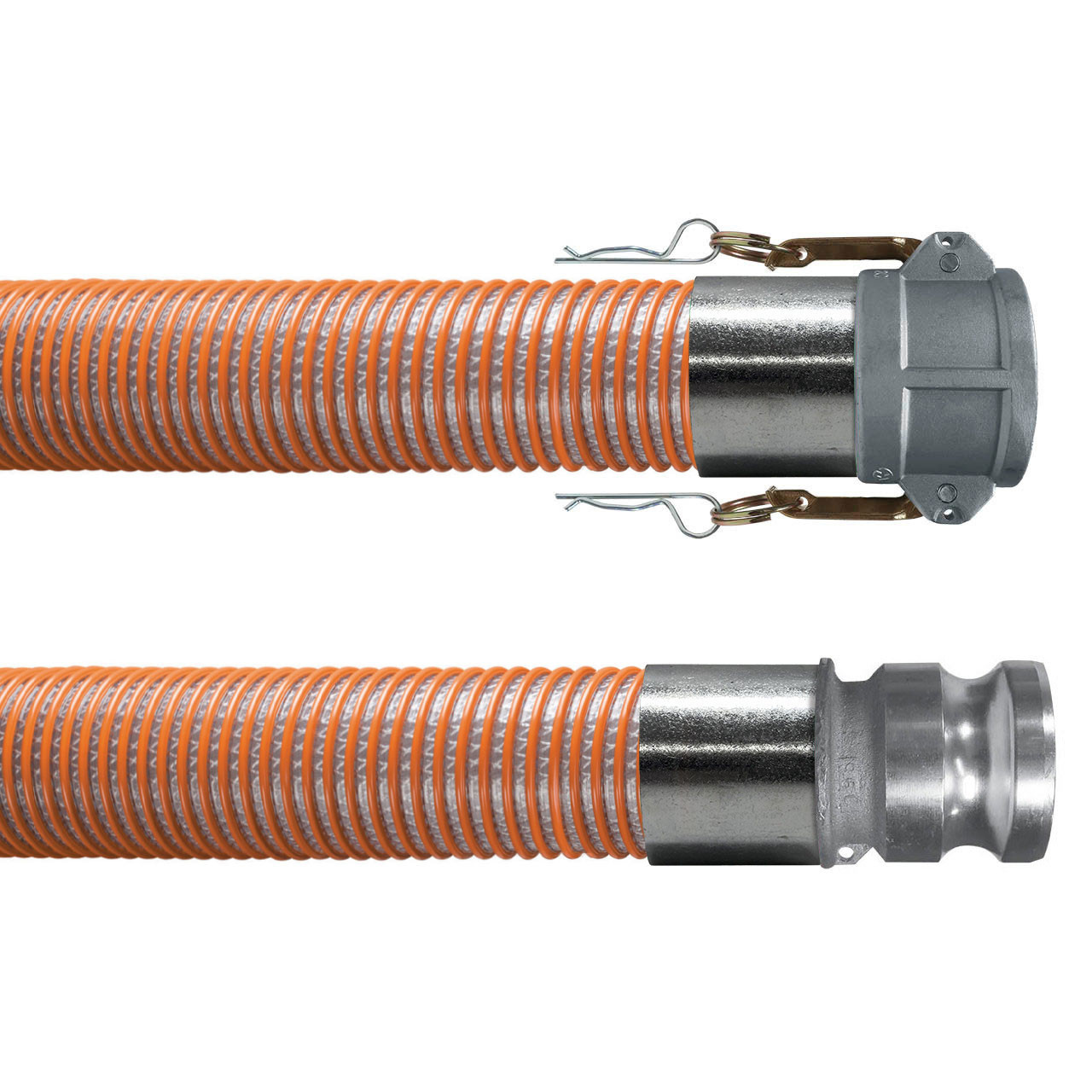 Kuriyama Tigerflex WST 4 in. Heavy Duty PVC Suction & Discharge Hose w ...