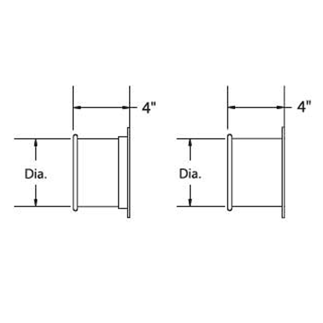 Duct Inc. 144 LaserLock Duct Angle Flange Adapter 20 Ga. Galvanized ...