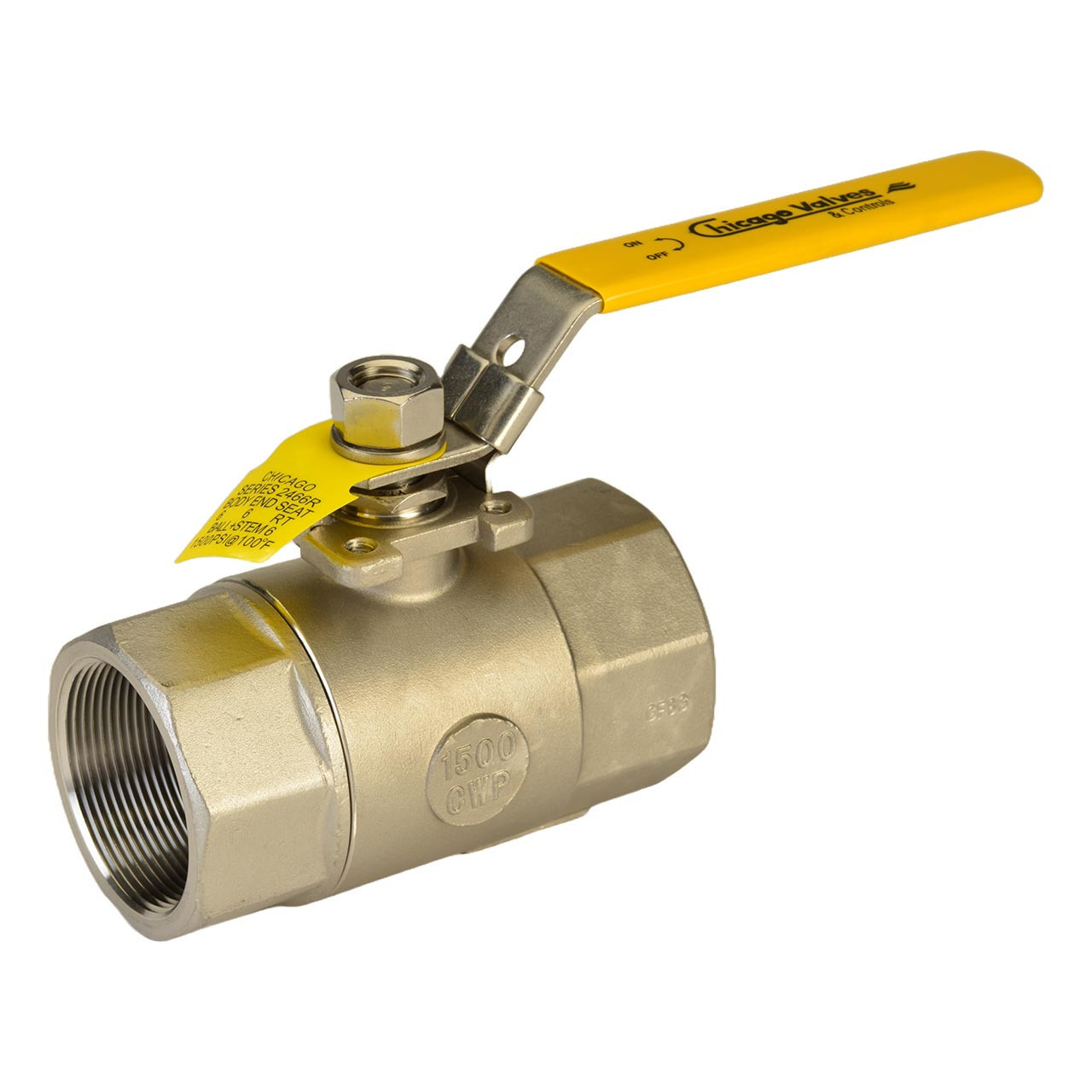 Chicago Valves 2466K020 2 in. Stainless Steel Ball Valve - Threaded ...