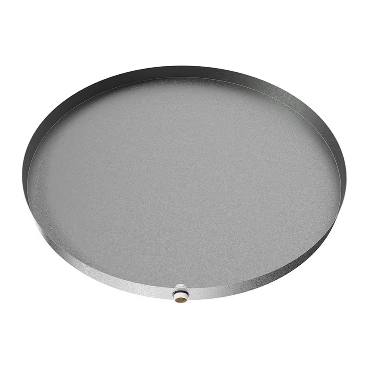 JME 36 in. Round Galvanized Steel Drip Pan w/ Drain - John M. Ellsworth ...