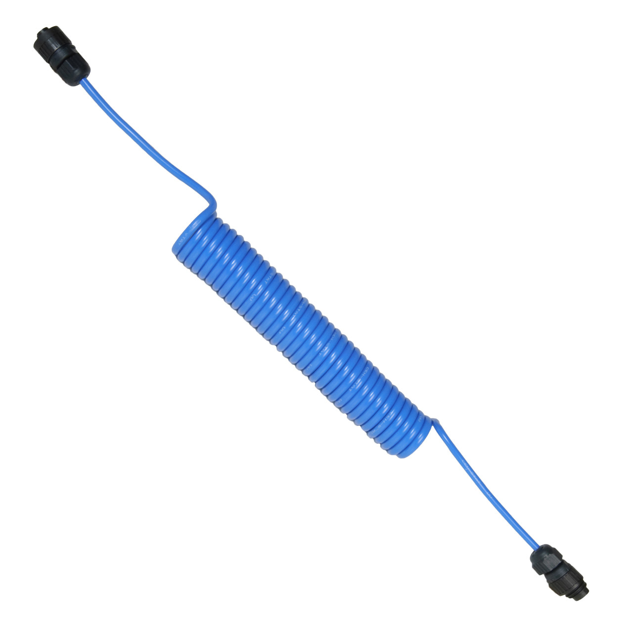 Newson Gale CAB2B10Q Blue Hytrel 2-Core Spiral Cable w/ Quick Connector ...