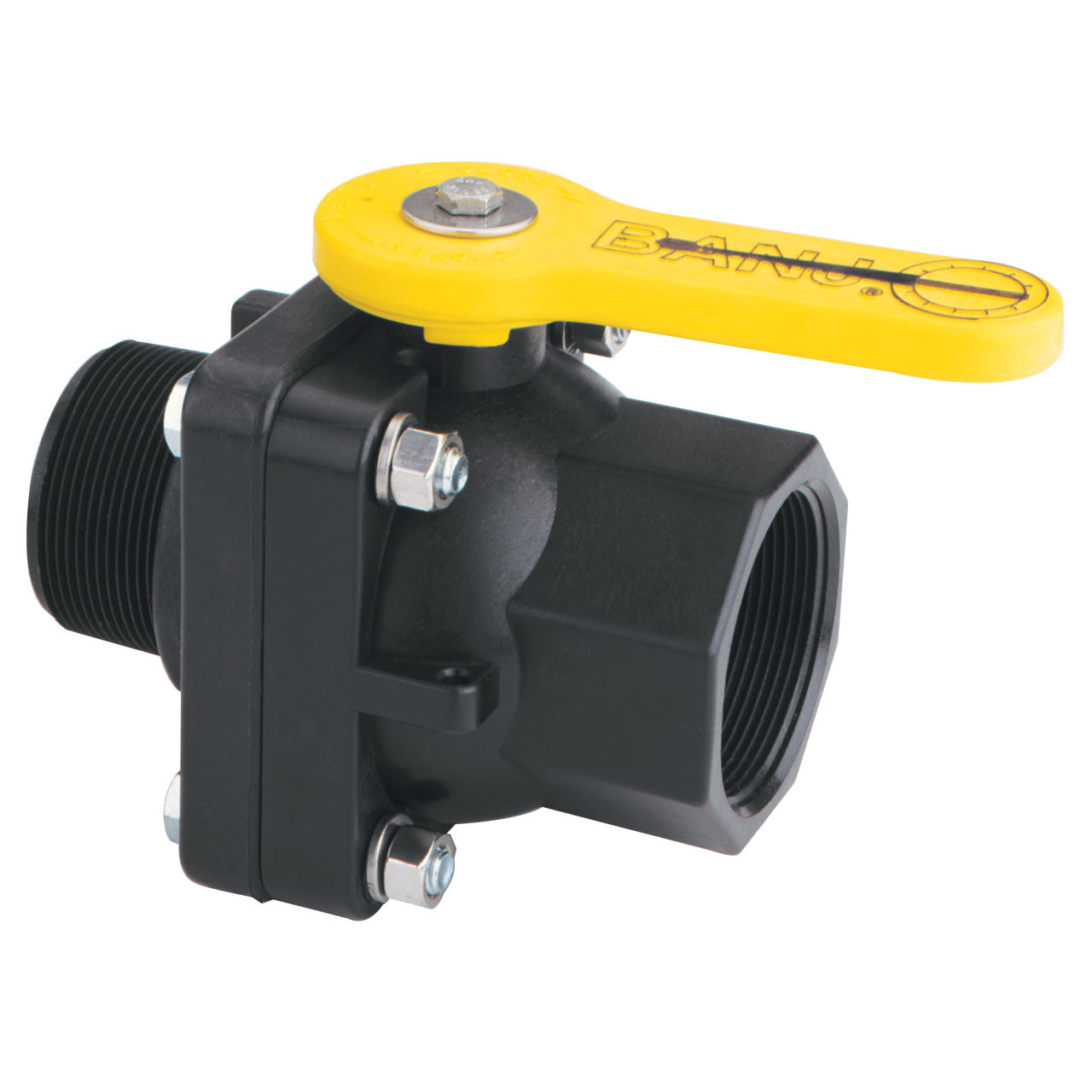 Banjo Stubby Valve 2 in. Full Port Ball Valve - 2 in. Male NPT x 2 in ...
