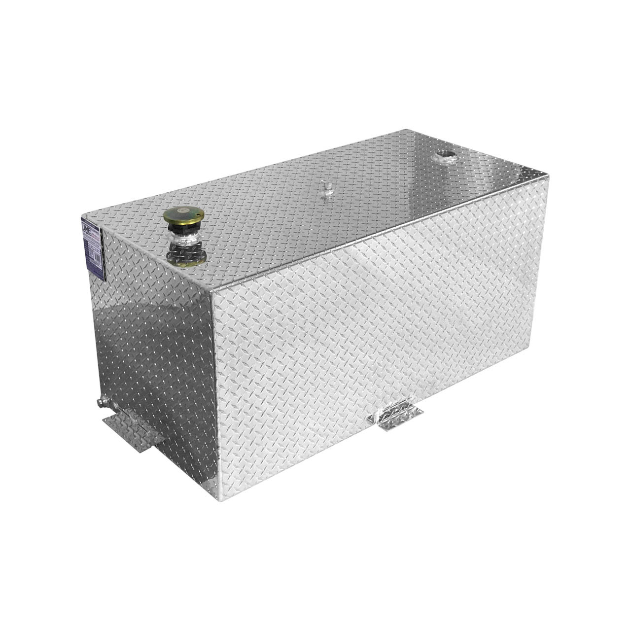 110 Gallon Aluminum Rectangle Fuel Transfer Tank w/ Fill-Rite 15 GPM Pump