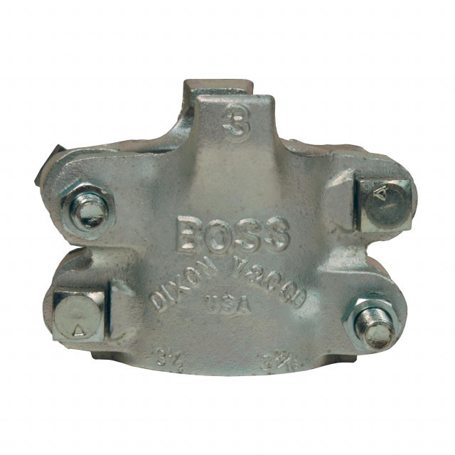 Dixon Boss® BU35 Clamp 3 in. Hose ID Zinc Plated Iron 4 Bolt and 2 ...