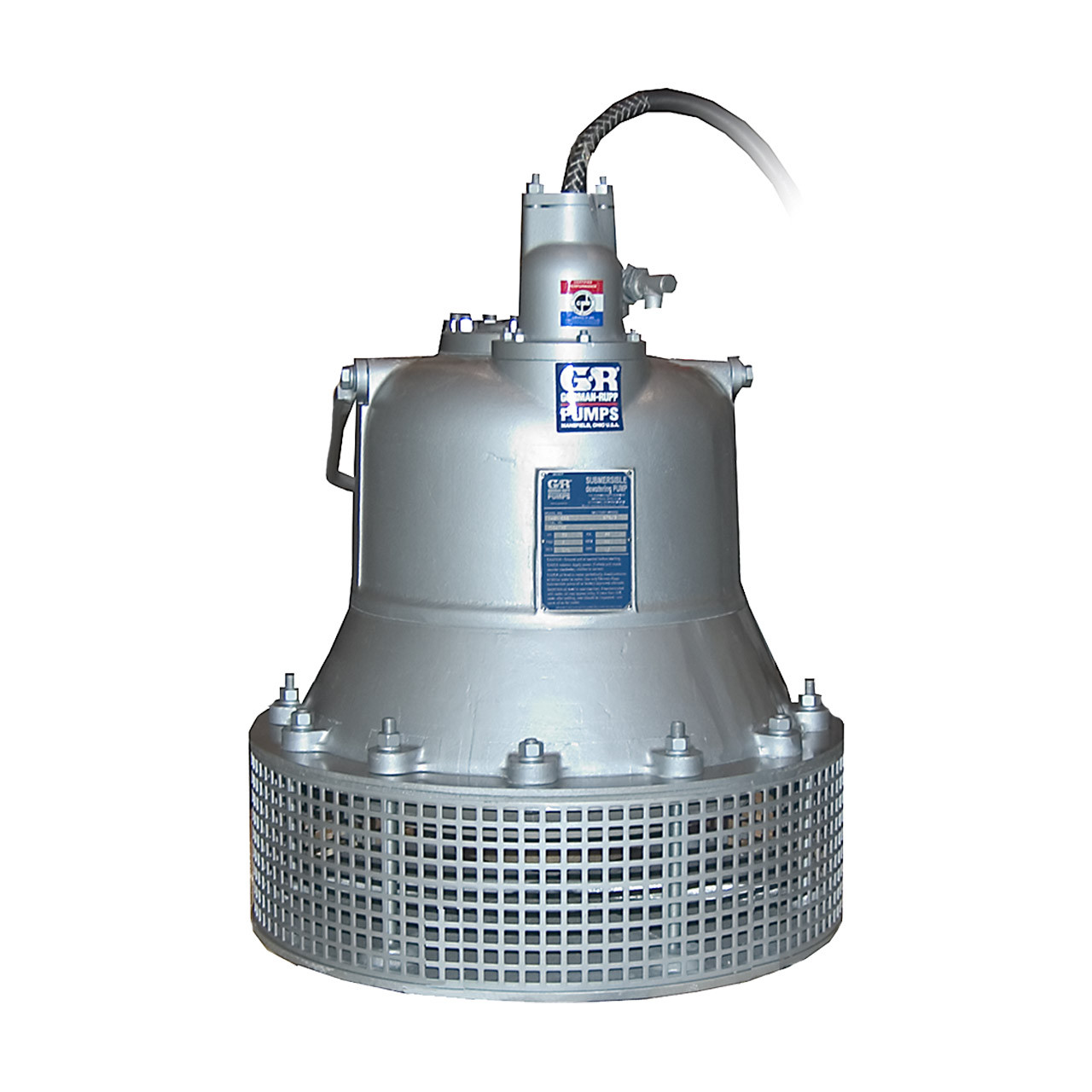 Gorman Rupp S4B1-E50 4" Ductile Iron Widebase Submersible Pump, 460V 3P ...