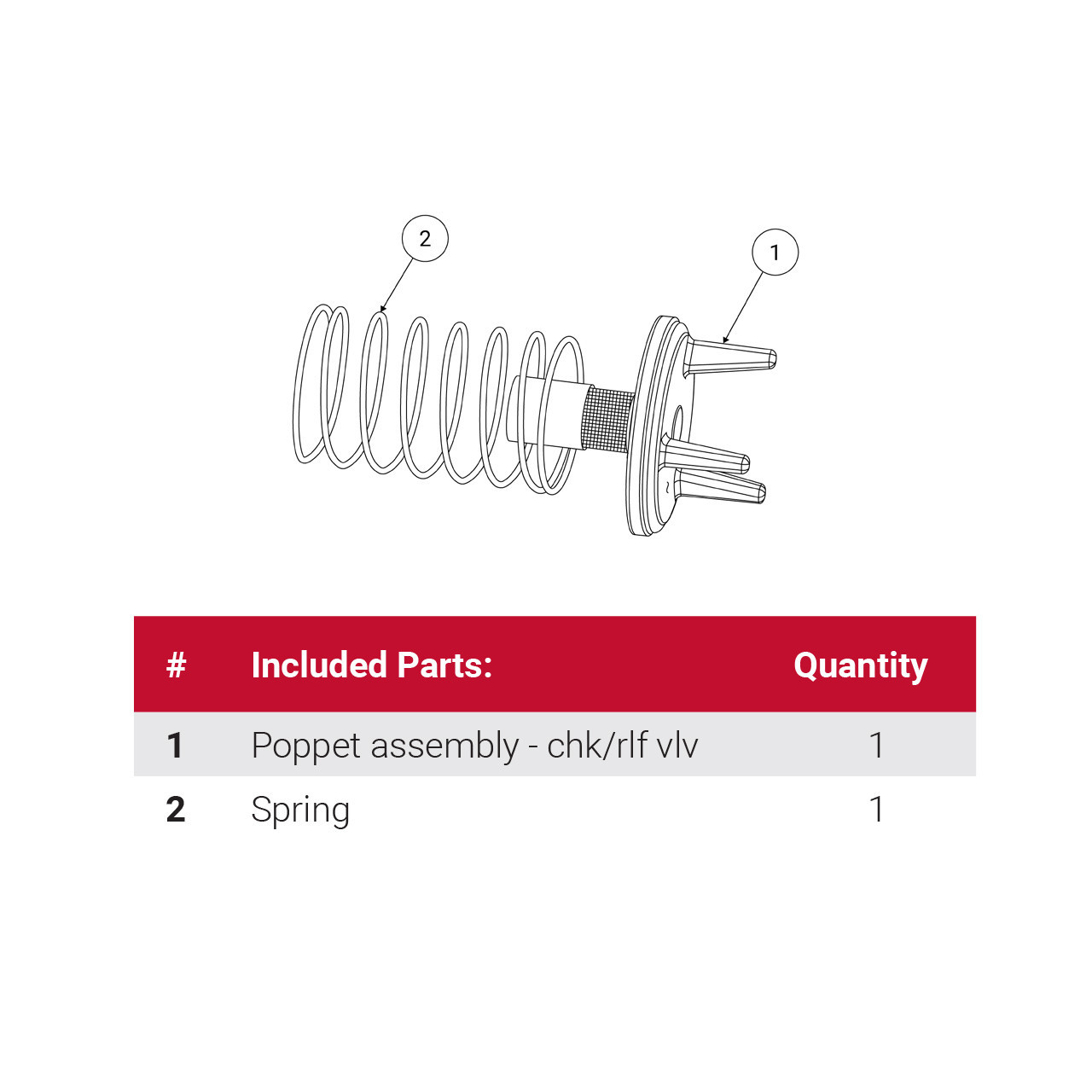Red Jacket Check Valve Kit