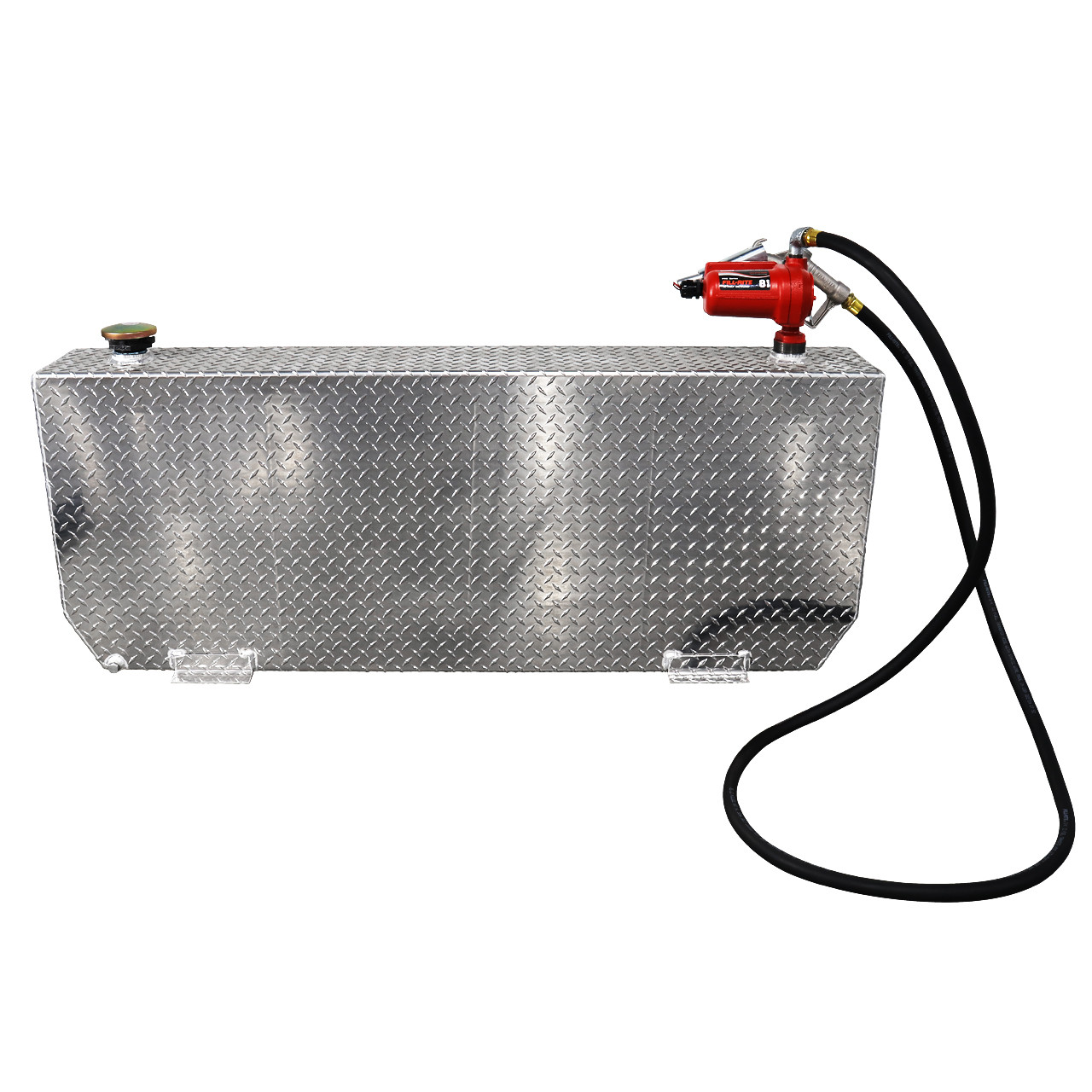 51 Gallon Aluminum Rectangle Fuel Transfer Tank w/ Fill-Rite FR8 8 GPM ...