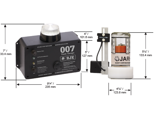 Husky 007 Remote Tank Alarm With Gauge - John M. Ellsworth Company