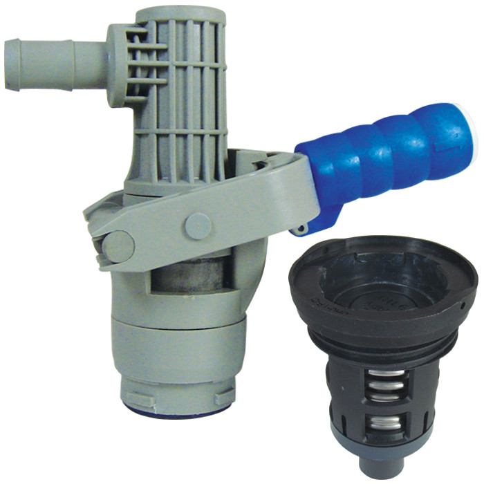 JME 2.5 in. x 5 Buttress RPV Closed System Poly Coupler and Valve for ...