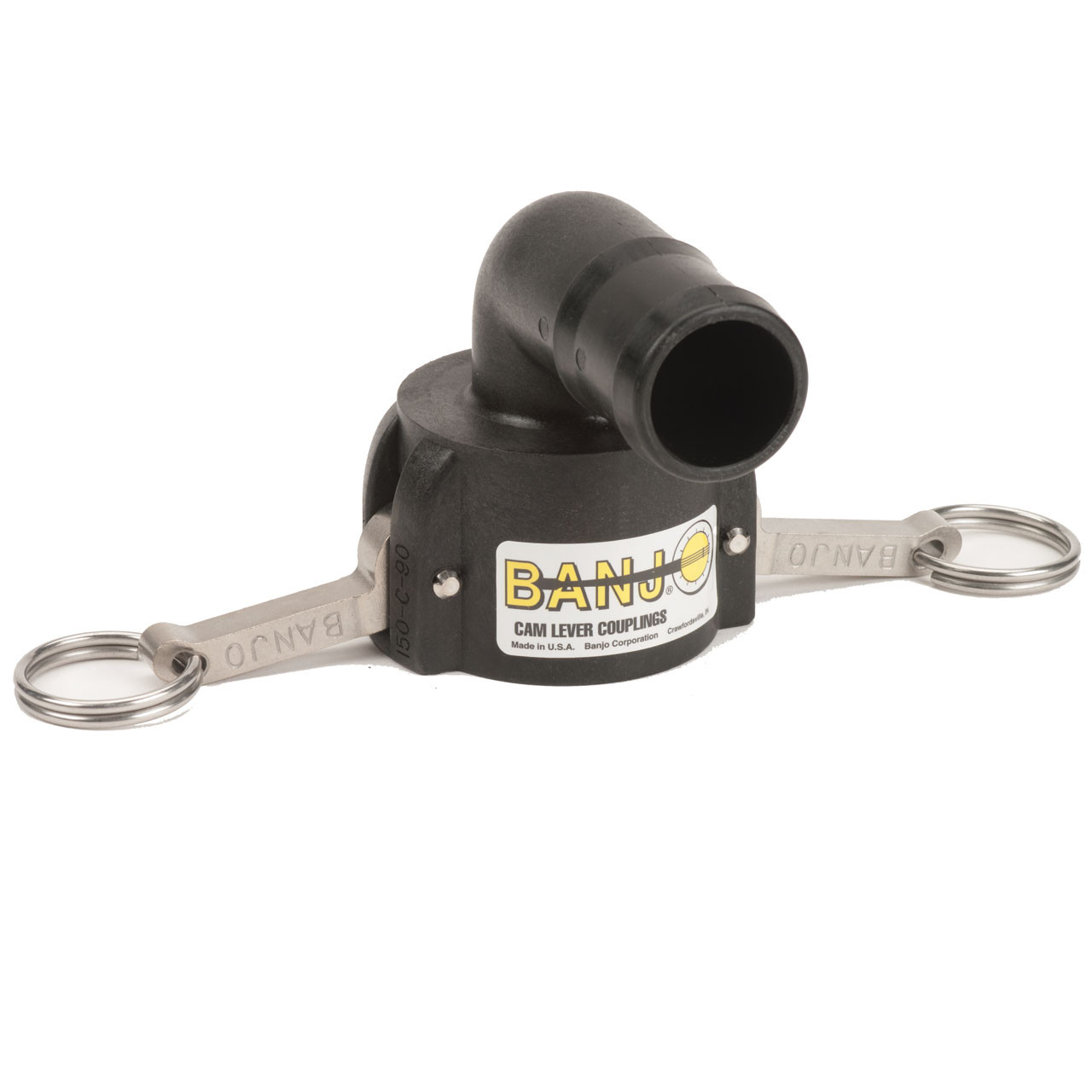 Banjo 1 1/2 in. 90° Polypropylene Couplings - Female Coupler x Hose ...