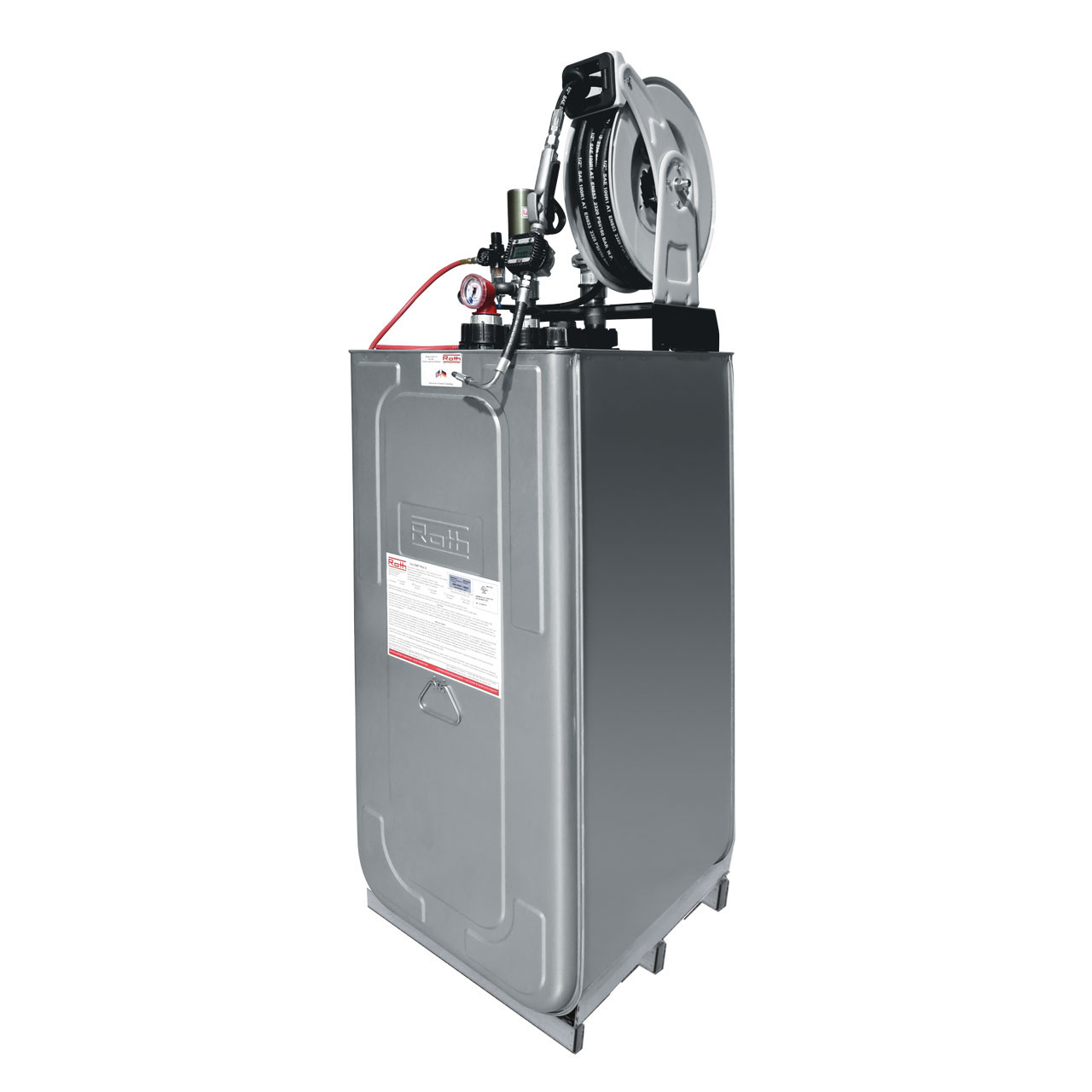 Roth DWT Double Wall Oil Tank Pump & Reel Packages- 110, 165, 275 Gal