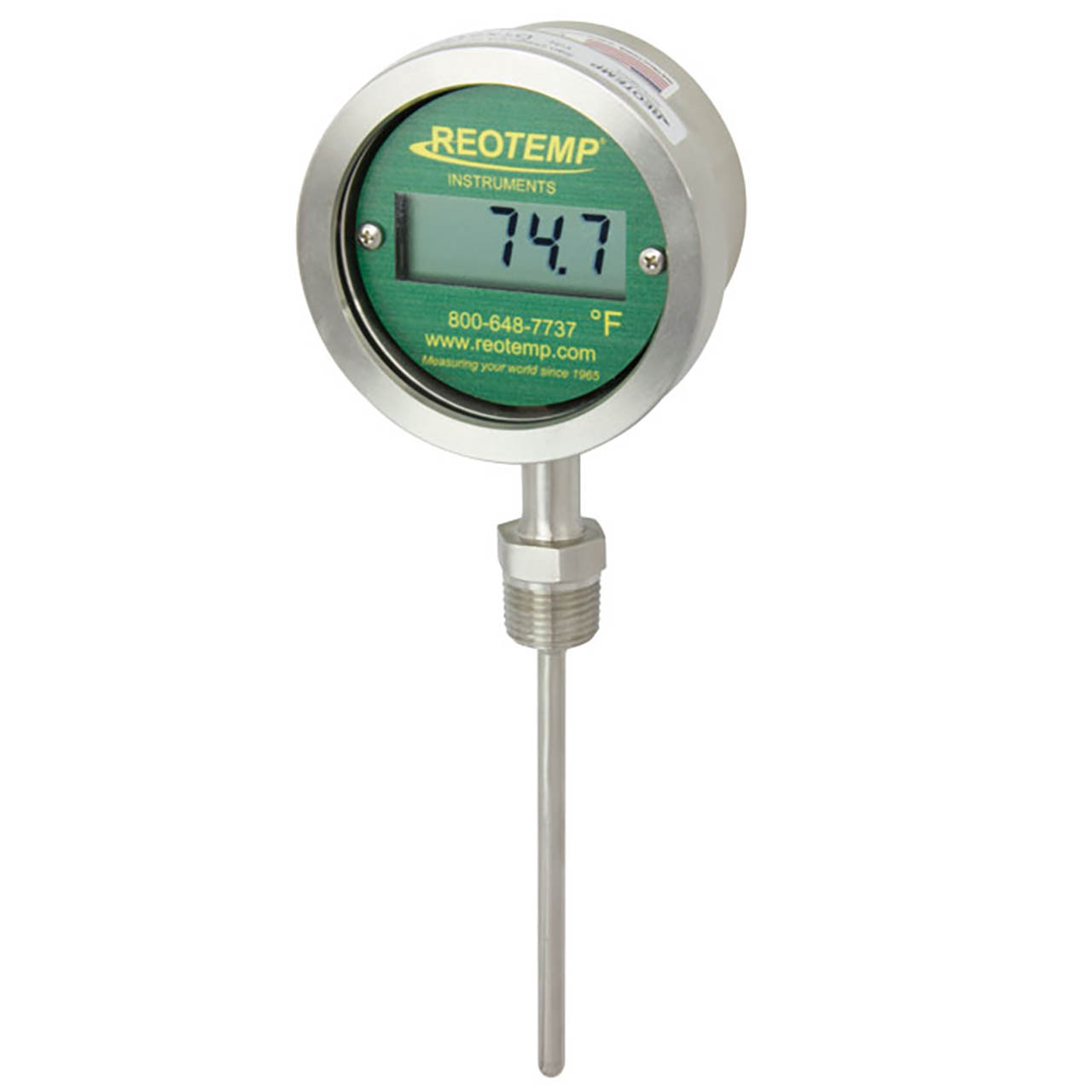 Reotemp DTX Direct Bottom Mount Digital Thermometer