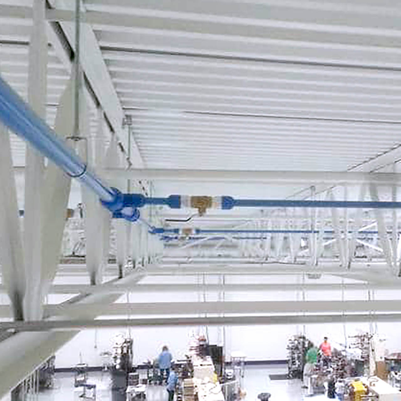 FastPipe® 19 ft. 2 in. L Aluminum Compressed Air Rigid Piping, Blue ...