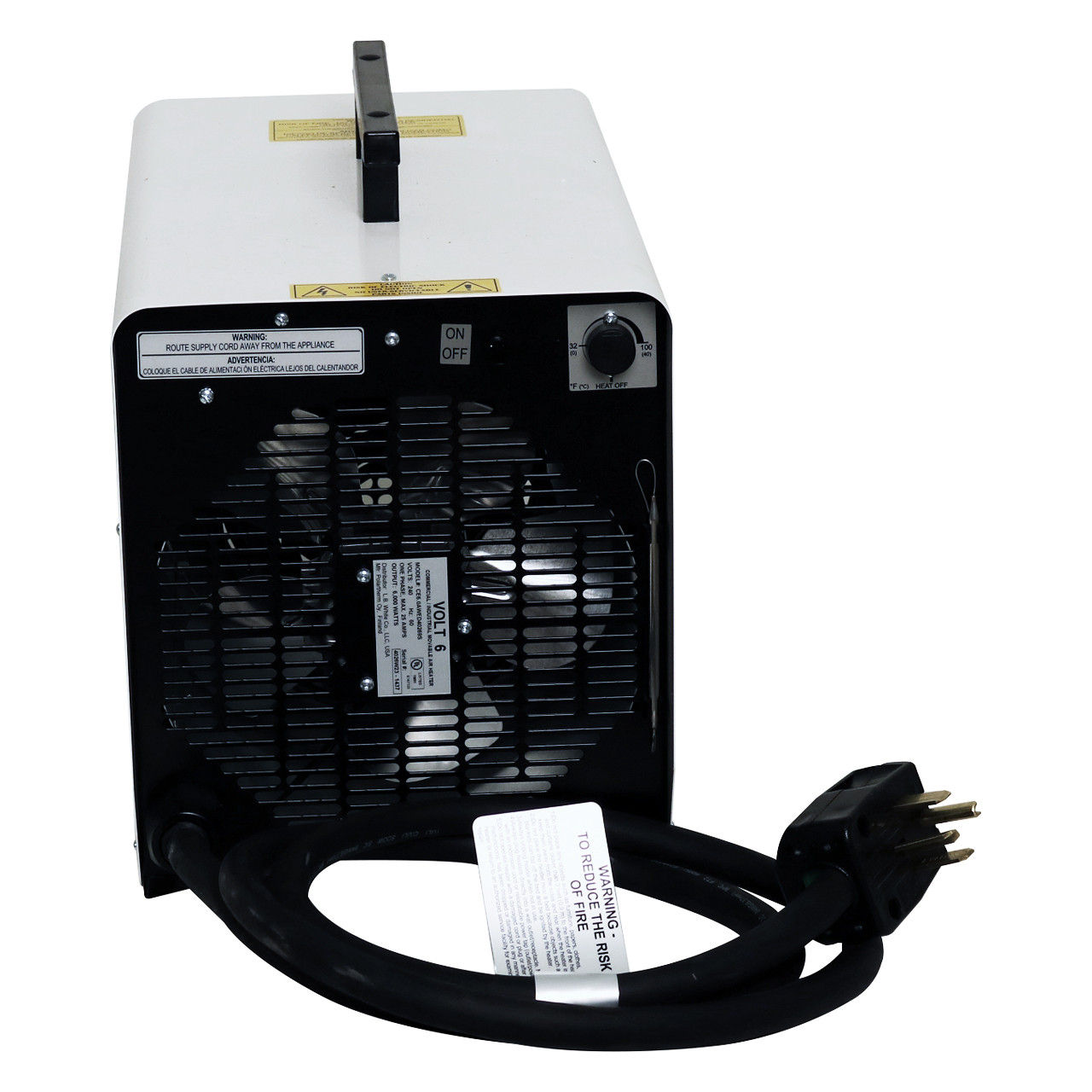 L.B. White Volt™ 6 Forced Air 20,500 BTU 6kW Electric Heater w ...