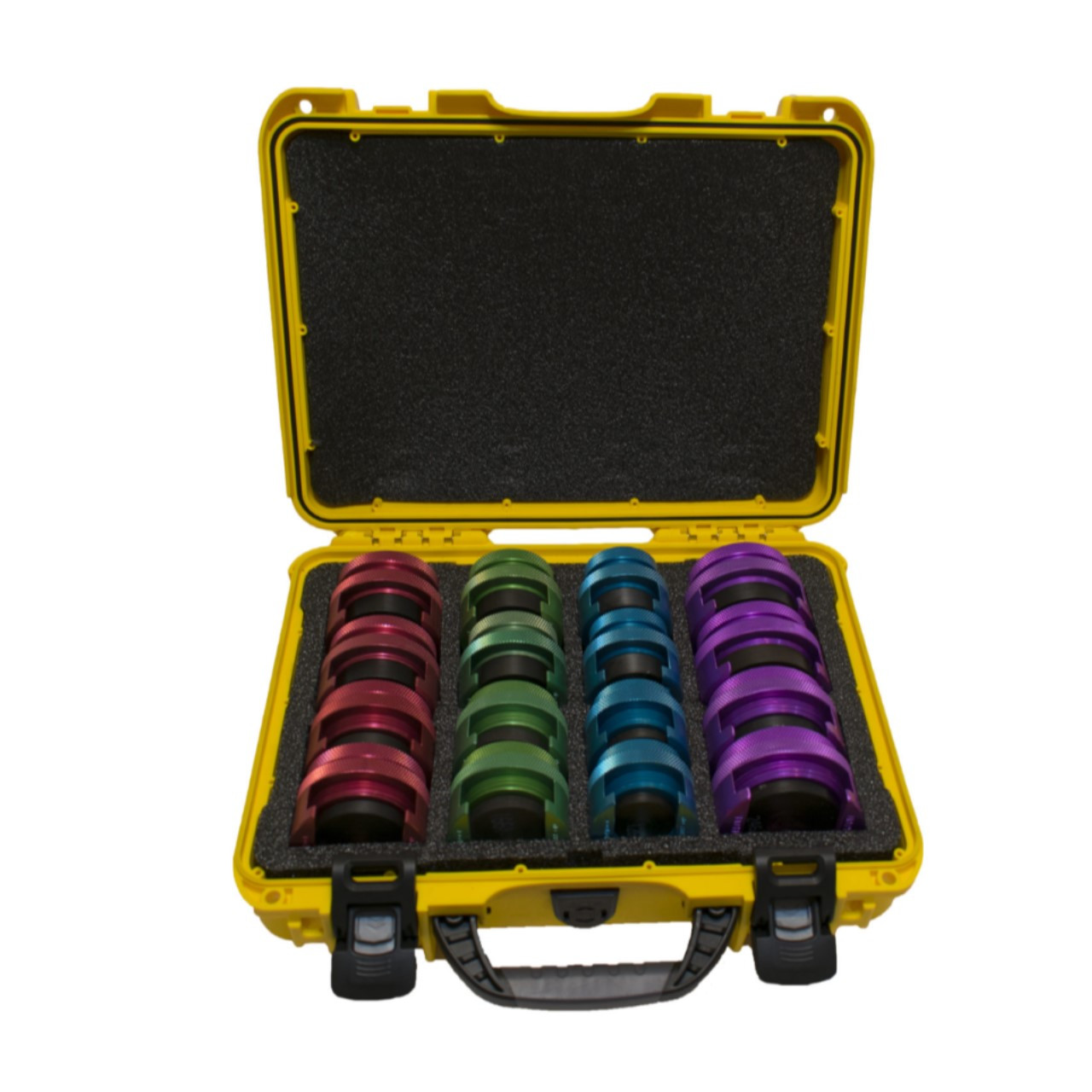 FlangeLock™ 12/24TBS Crush Resistant Yellow Case w/ Slugs and O-rings ...