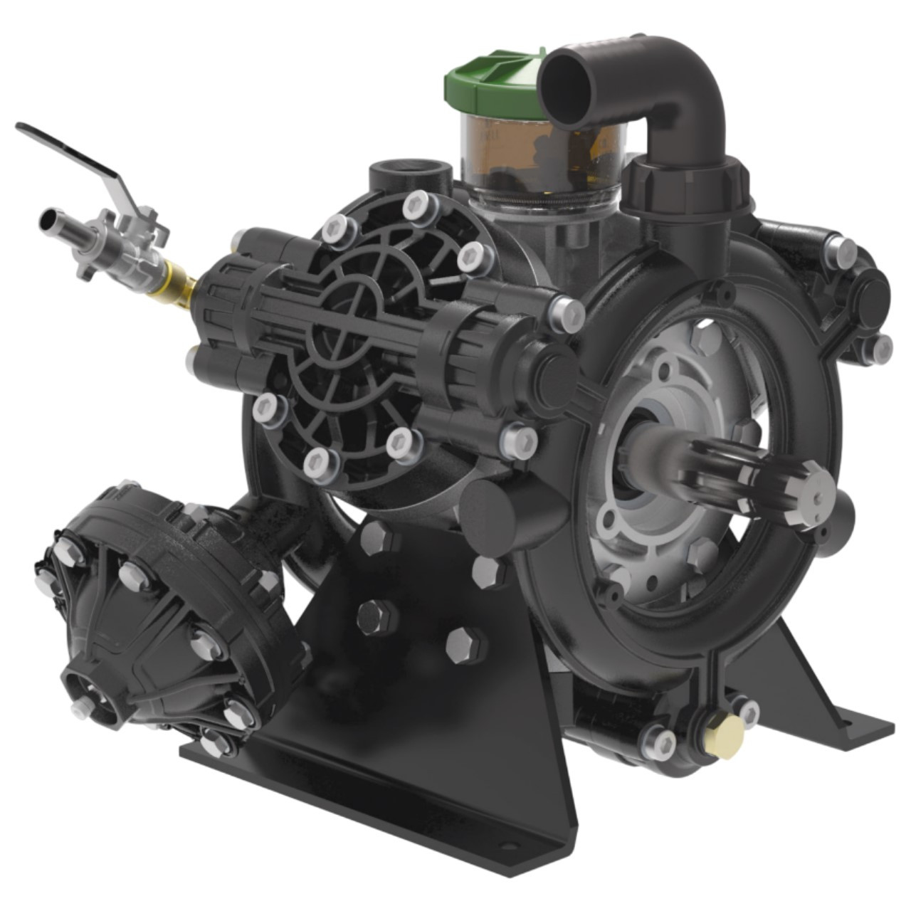 Udor OMEGA 139 TS2C 1 1/2 in. Diaphragm Pump, 3 cylinders, 37 GPM, 725 ...