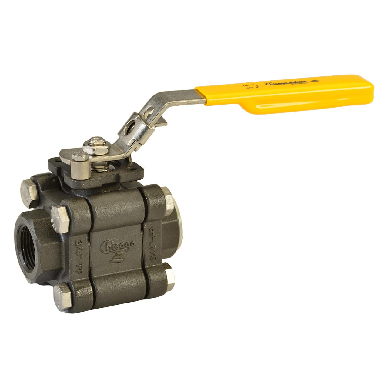 Chicago Valves FS794466MGGSW005 1/2 in. Carbon Steel Ball Valve ...