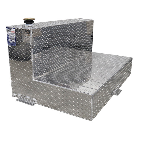 95 Gallon Aluminum L-shape Fuel Transfer Tank w/ GPI 50 Gallons Per 100 ...