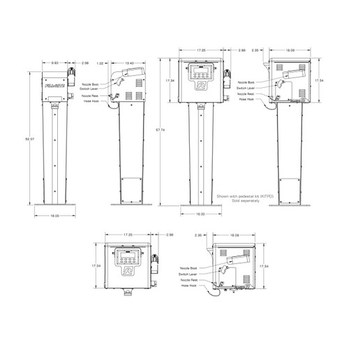Fill-Rite FR102PHU Remote Pedestal w/ Nozzle Hook - John M. Ellsworth ...