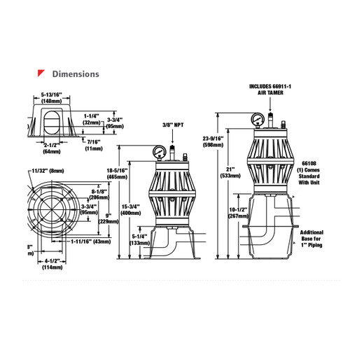 ARO 1 in. Polypropylene Shock Blocker w/ Santoprene Diaphragm - John M ...