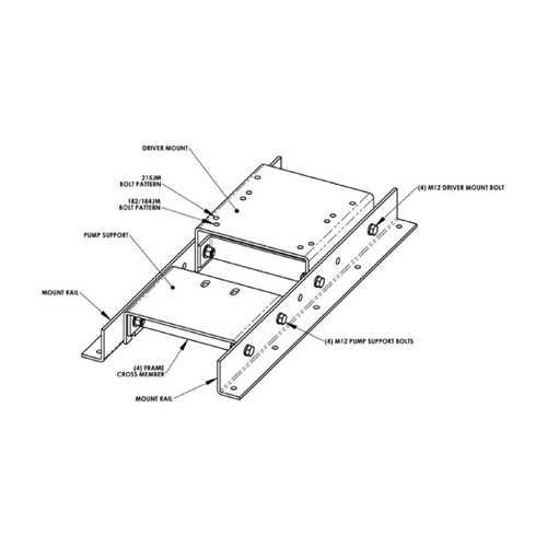 AMT A200-90 Pump Mounting Base - John M. Ellsworth Company