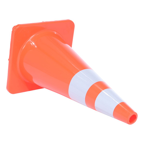 Vestil 28-SD-2R 27 1/2 in. H Standard Duty Traffic Cone w/ 2 Reflective ...