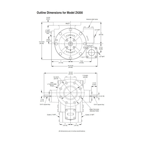 Corken Z Series Z4200 Coro-Vane® 4" Ductile Iron Sliding Vane Pump