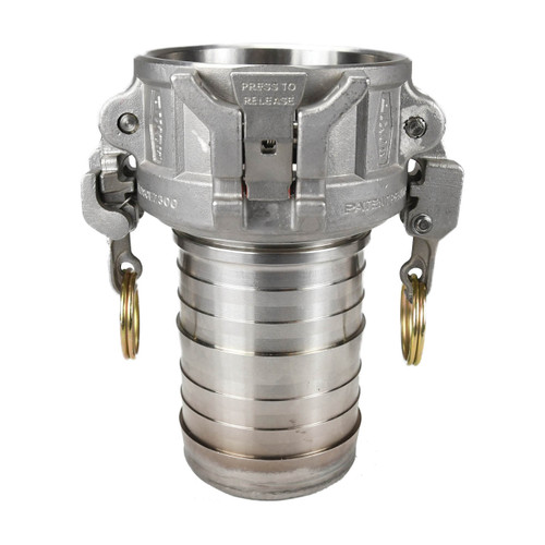 Dixon 4" Al. Venting EZ Boss-Lock Cam & Groove Fittings