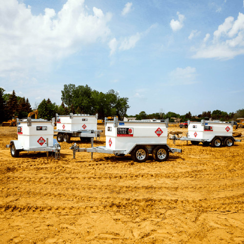 Western Global 251 Gallon Trans Cube Mobile Refueler with Trailer ...