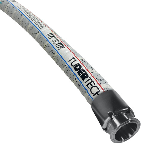 Tudertechnica Glidetech PTFE Biotech .75" Suction & Delivery Hose, Tri ...