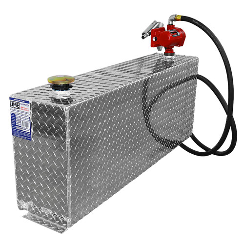 38 Gallon Aluminum Rectangle Fuel Transfer Tank w/ Fill-Rite FR8 8 GPM ...