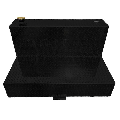 95 Gallon Aluminum L-shape Fuel Transfer Tank w/ GPI 50 Gallons Per 100 ...