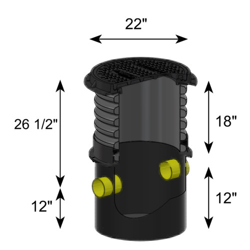MIFAB BIG-SP Big Max Below Ground Sample Port - Inline High Connection ...