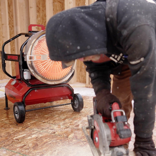 Sunfire SF120 120,000 BTU Portable Dual Fuel Diesel/Kerosene Radiant ...