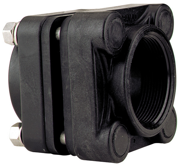 Banjo 2 in. x 2 in. Full Port Polypropylene Bolted Tank Flanges w/ EPDM ...