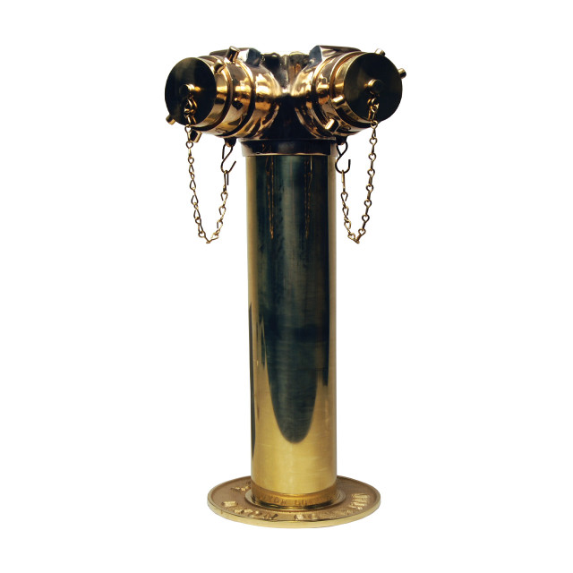 Dixon Polished Brass Two Way Sidewalk Siamese Assembly - John M ...