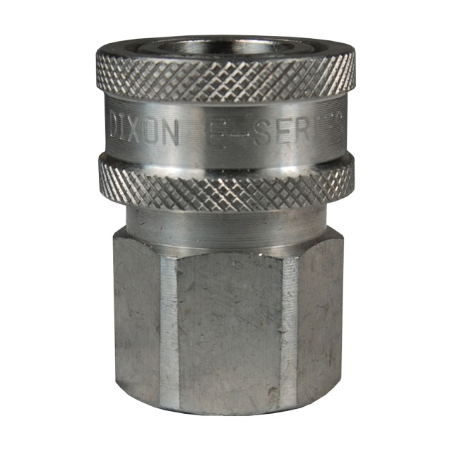 Dixon E-Series Brass Straight Through Interchange Female Coupler