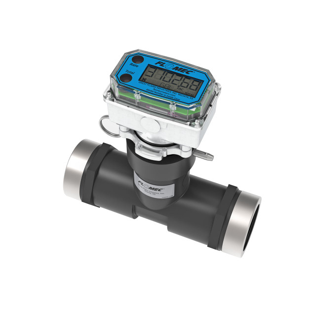 Flomec Aquasonic Series 1 1/2 in. NPT PVC Tee Ultrasonic Flow Meter ...
