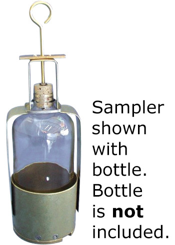 W.L. Walker Brass Bottle Samplers with Cork - John M. Ellsworth Company